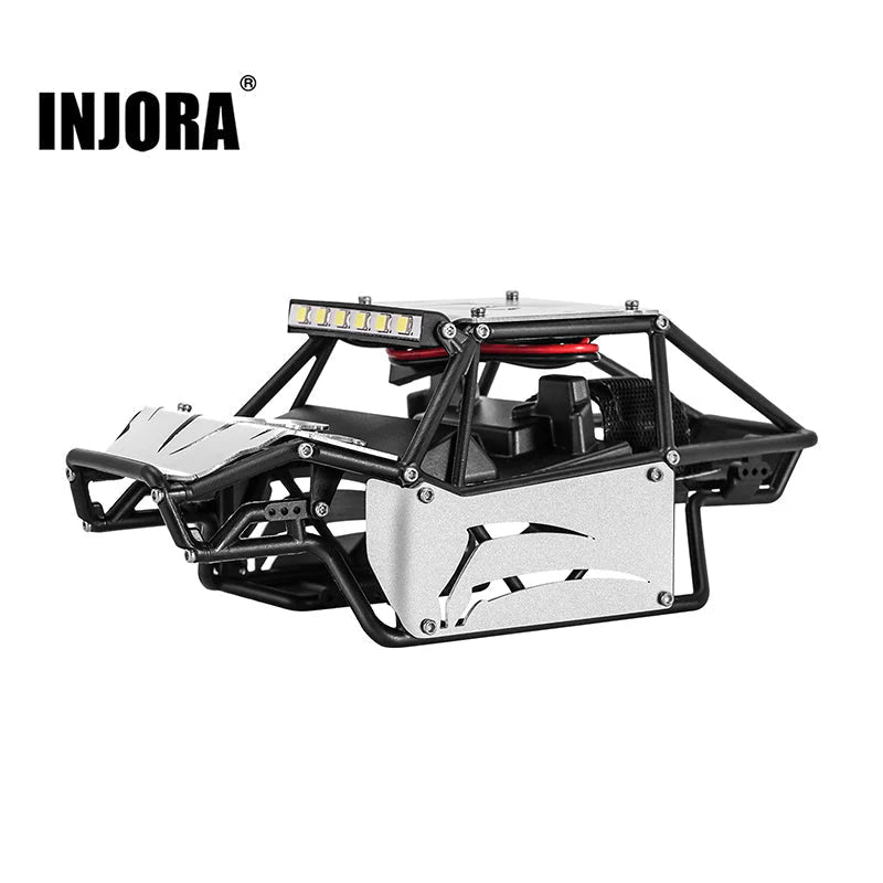 INJORA Nylon Rock Buggy Body with Metal Spider Panels for 1/24 SCX24 C ...
