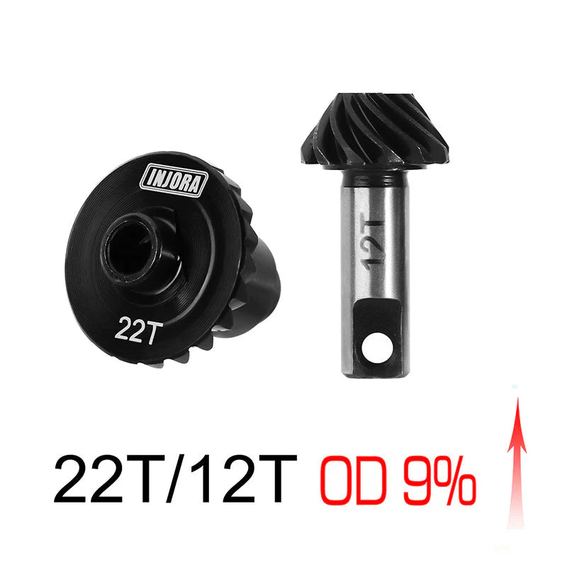 INJORA Overdrive Underdrive Alloy Steel Helical Gears for 1/18 TRX4M ...