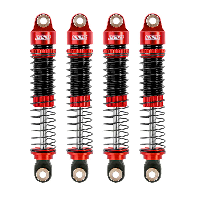 INJORA 59mm Long Threaded Oil Filled Shocks for 1/18 TRX4M (4M-42) - 4 ...
