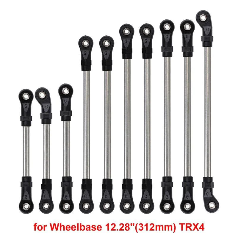 INJORA Stainless Steel Links Plastic Rod End Unassembled Kit for Traxx ...