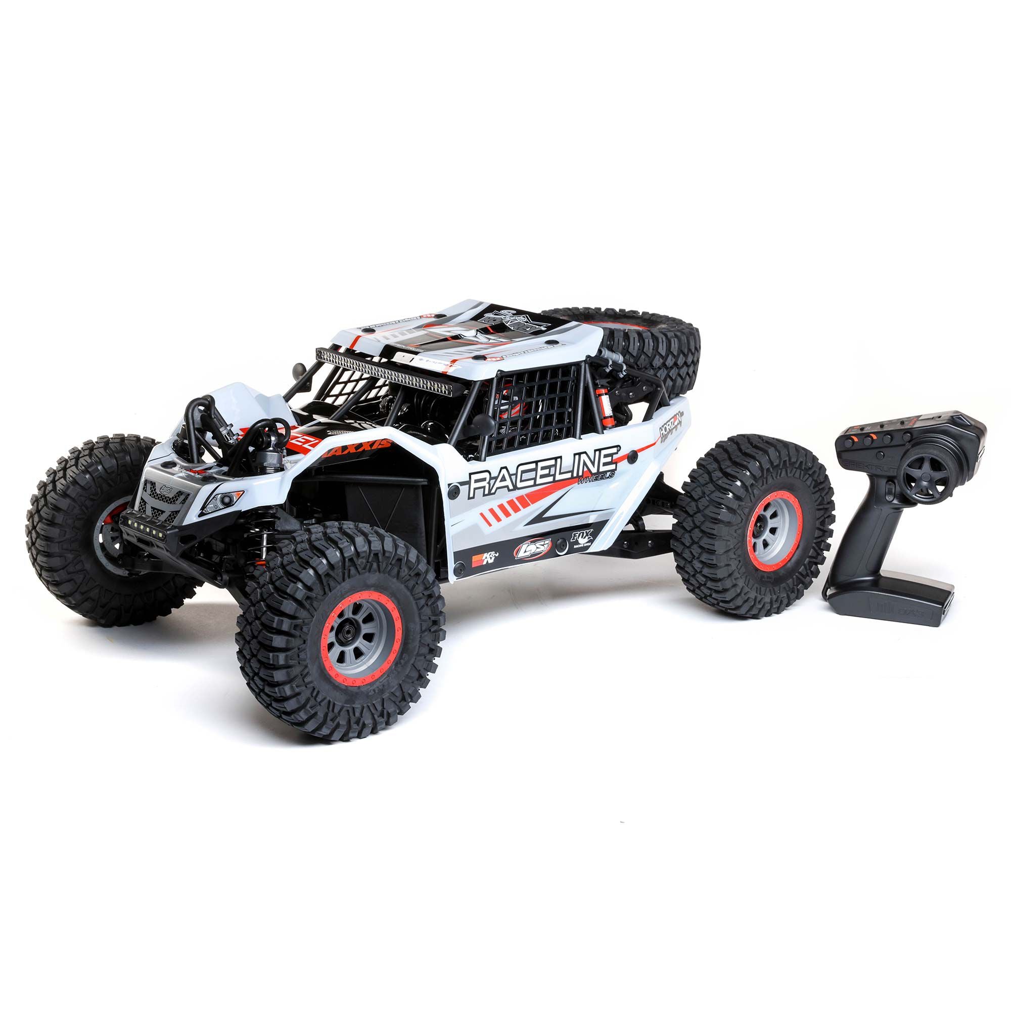 LOS05016V2T1 1/6 Super Rock Rey V2 4WD Rock Racer Brushless RTR, White ...