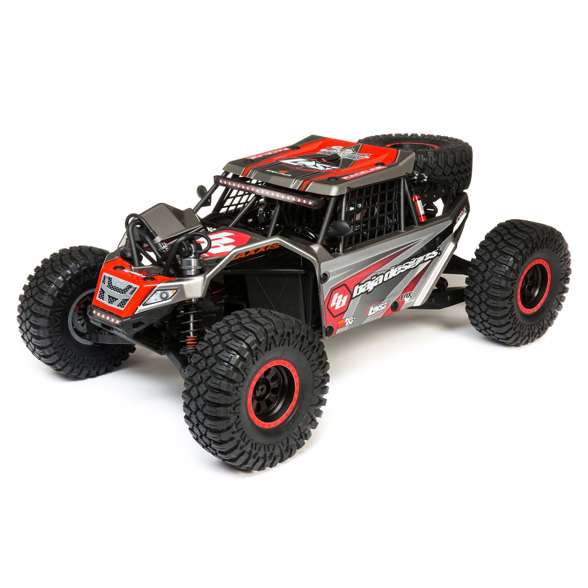 LOS 1/6 Super Rock Rey V2 4WD Rock Racer Brushless RTR, Gray – EVS ...