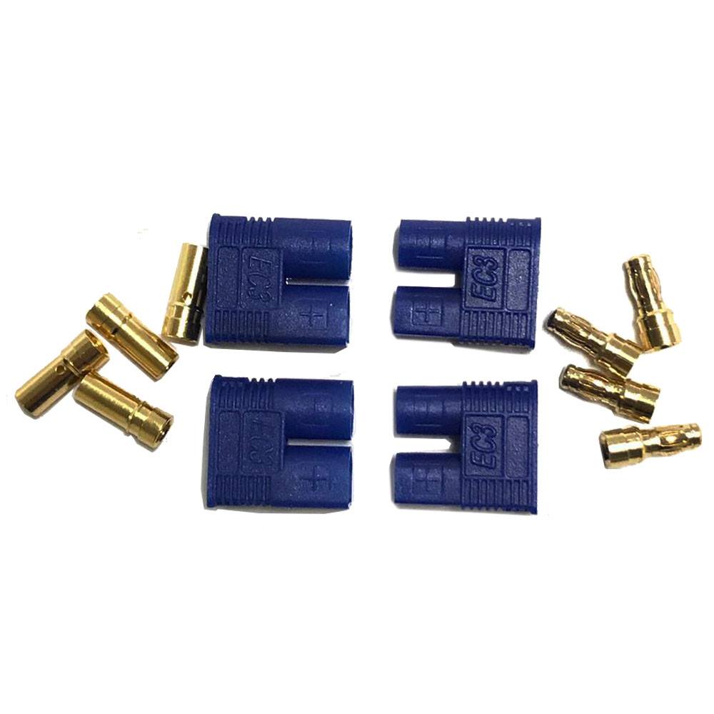 Maclan EC3 Connectors (2 Female + 2 Male) – EVS Hobbies USA