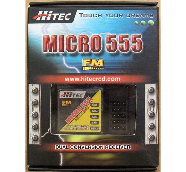 HiTec Micro 555" 72Mhz 5-Channel FM Dual Conversion Receiver – EVS ...