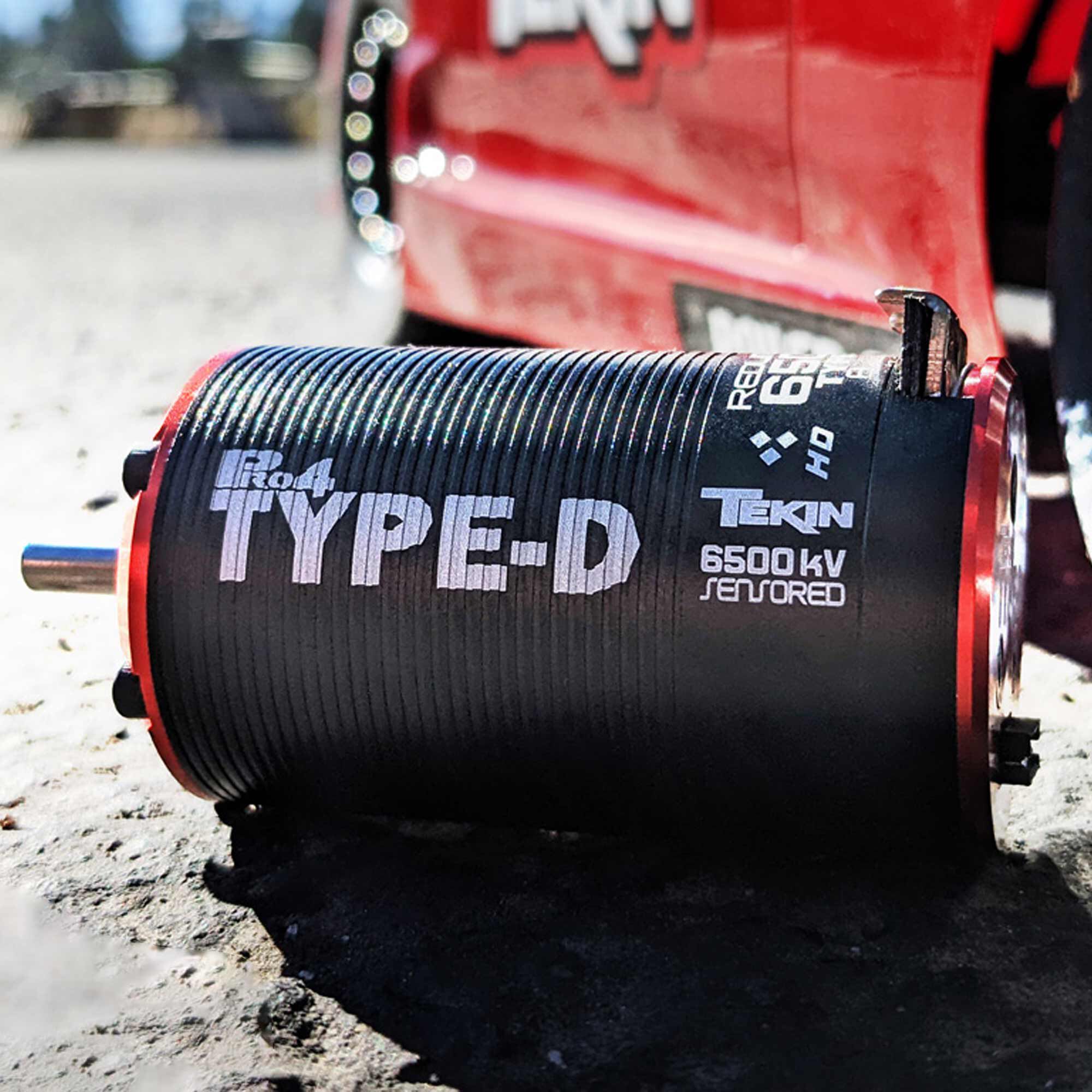 Tekin Pro4 Type-D Drag Motor, BL, 1D 6500kv, 5mm Shaft| EVS Hobbies USA